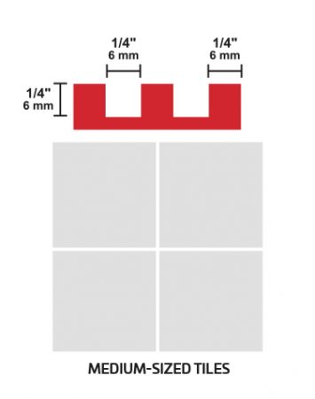 Choosing the Right Tile Trowel Notch Size and Shape | Goldblatt